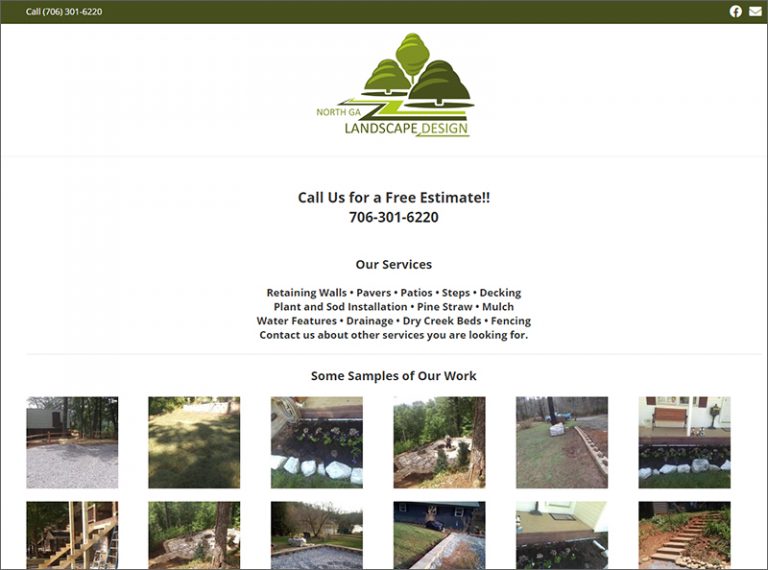 Welcome North GA Landscape Design | North Georgia Web Design